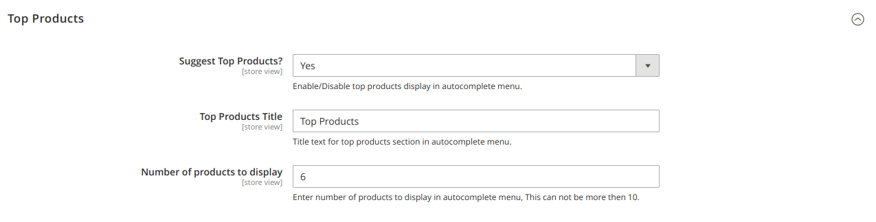 Top Products - Wizzy User Docs
