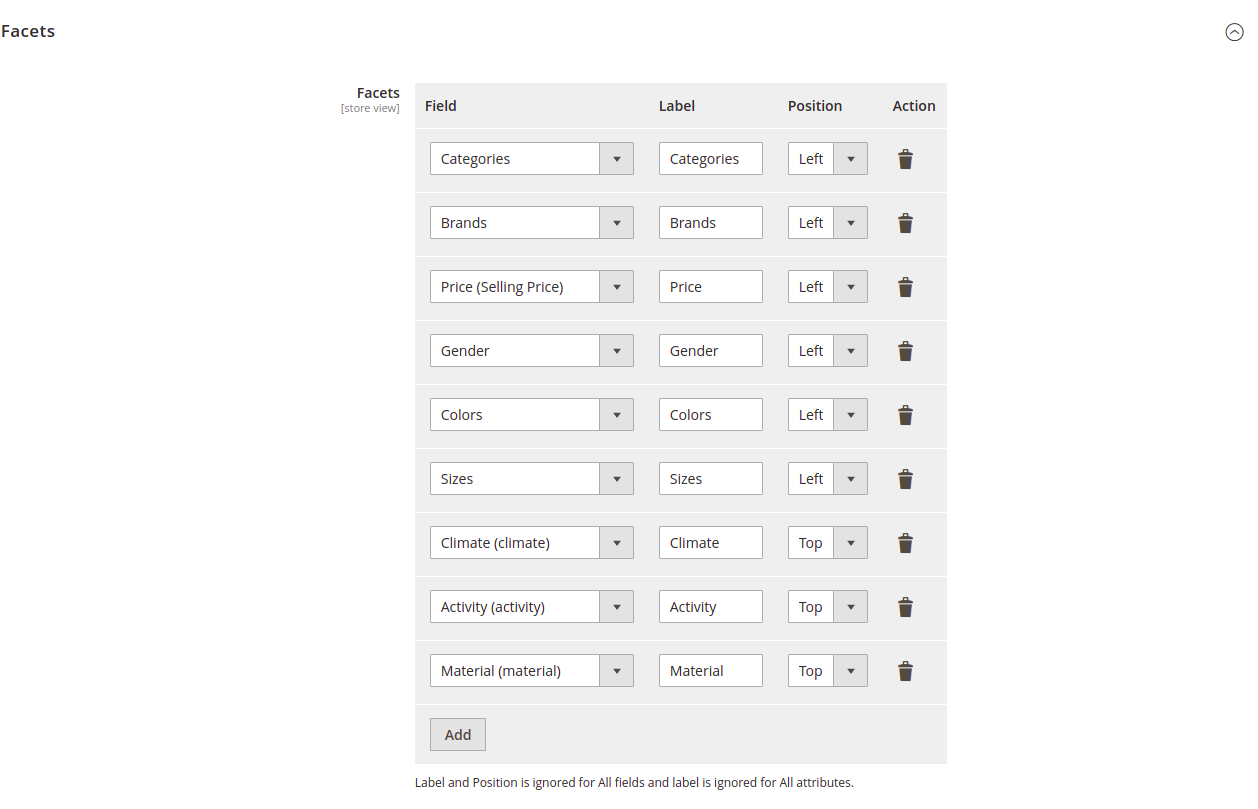Facets - Wizzy User Docs